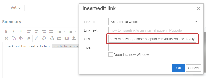 Poppulo Knowledge Base